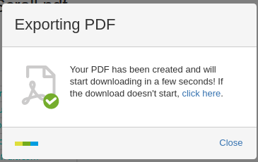 How to export a confluence page with excellentable to pdf using K15T Scroll PDF Exporter